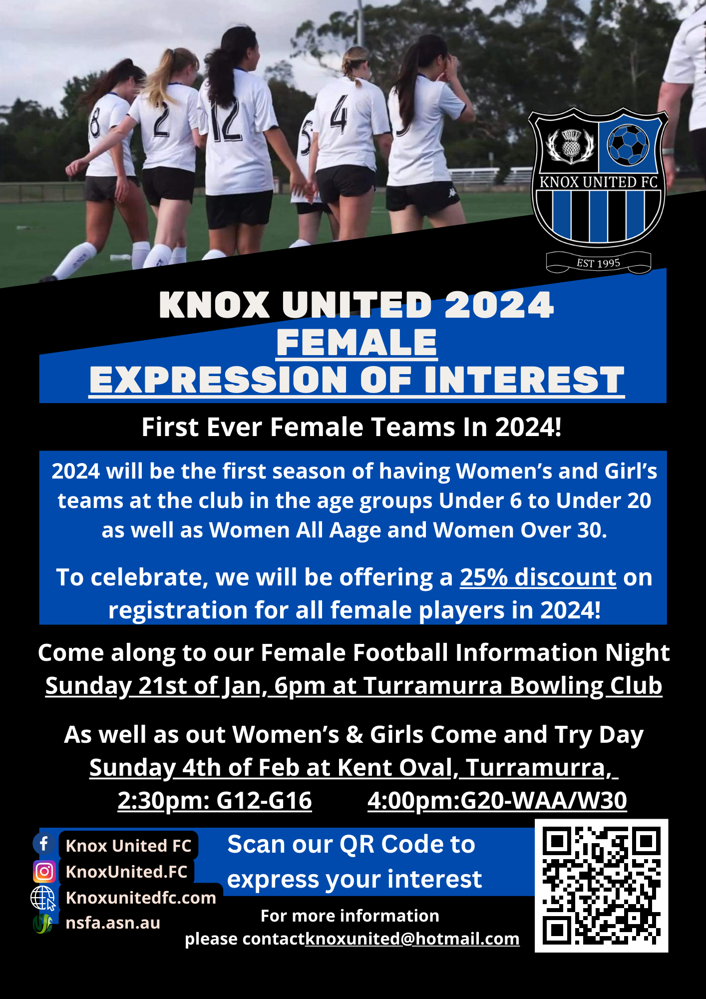 Female Teams | Knox United FC